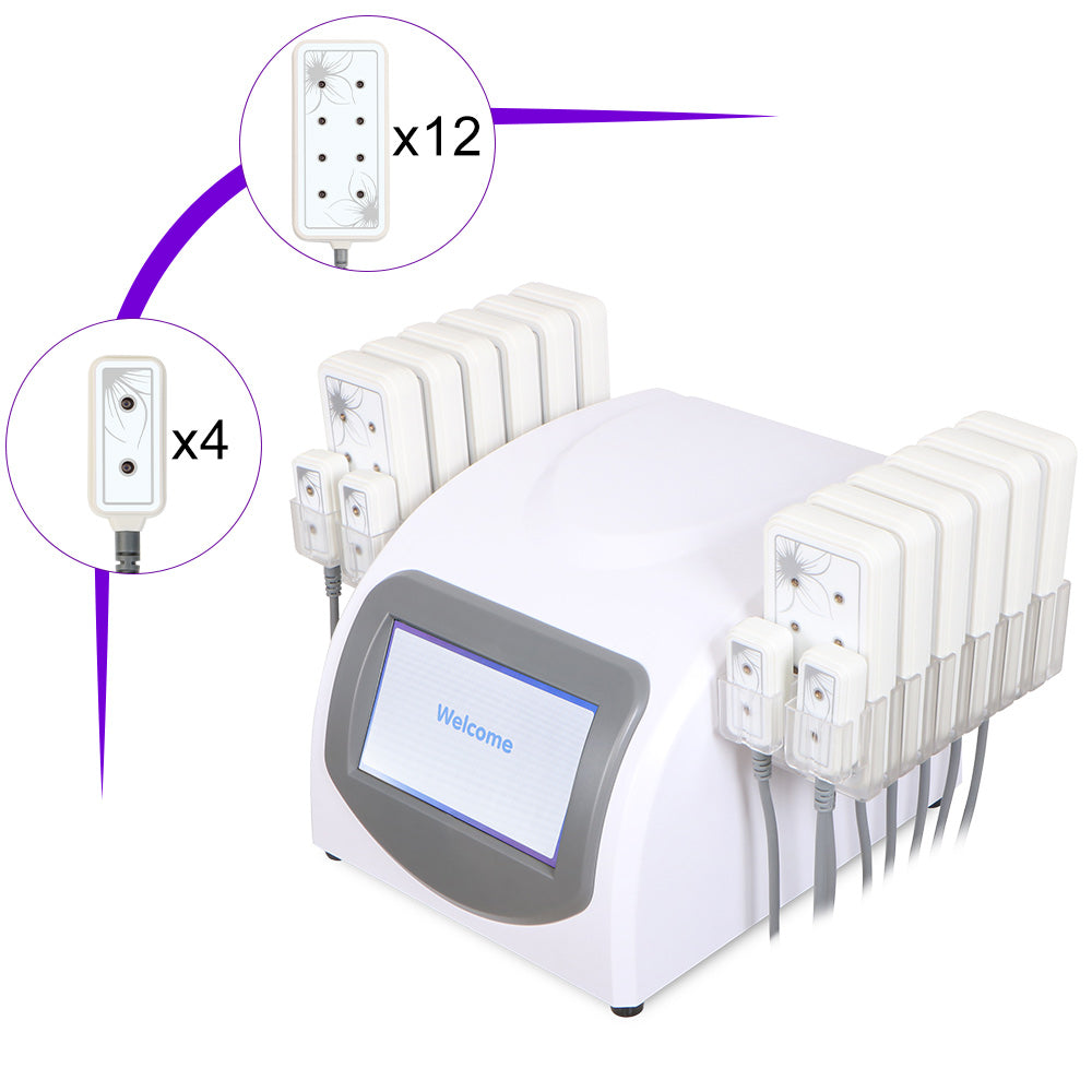 Professional 5mw Lipo Laser LLLT Machine With 16 Pads