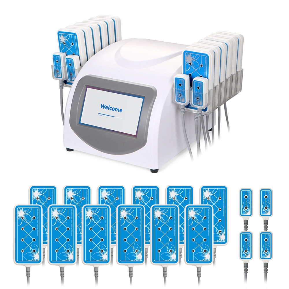 16 Pads 160mw Laser Lipo Machine 635-650nm Led Body Sculpture Machine