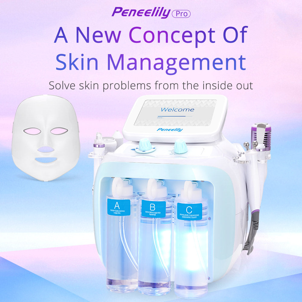 7 in 1 Ultrasound Hydro Dermabrasion Machine With Led Phton Mask