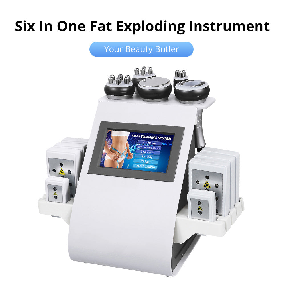 6 In 1 Laser Lipo Cavitation Weight Loss Vacuum Radio Frequency RF 40K
